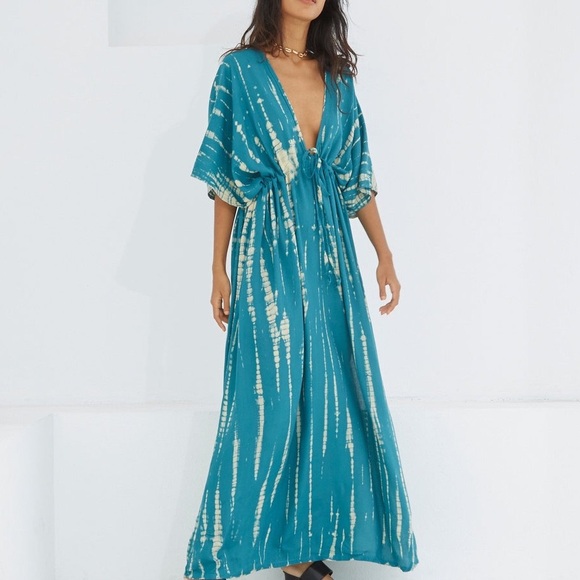 Coco de Chom | Dresses | Coco De Chomgoddess Tiedye Kaftan Maxi ...